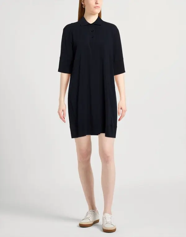 Alpha Studio Cotton Blend Mini Dress - Midnight Blue