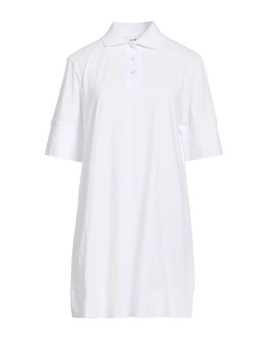 Alpha Studio Cotton Blend Mini Dress - White