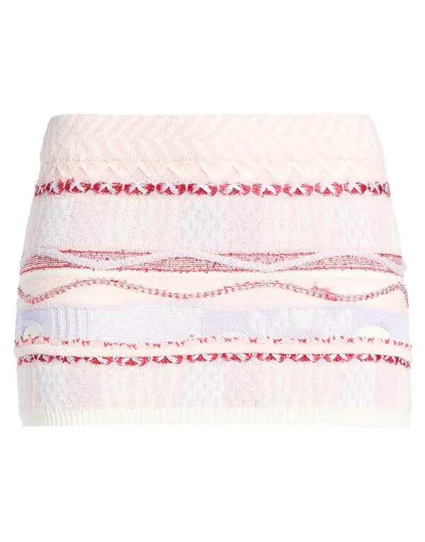 LANEUS Mini Jacquard-knit Flared Skirt