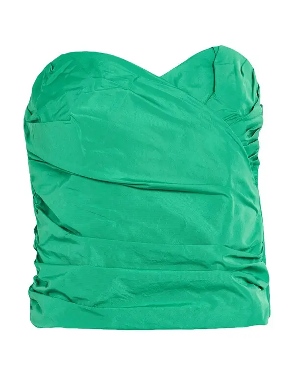 LIU •JO Taffeta Tube Top - Green