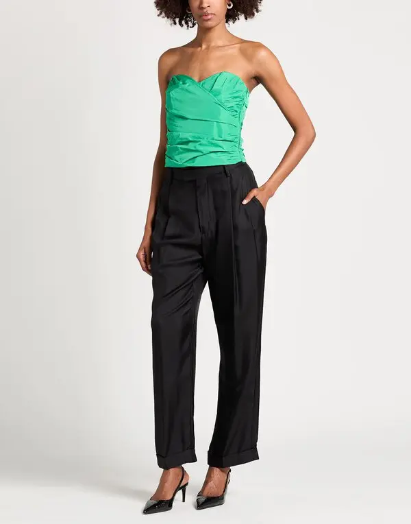LIU •JO Taffeta Tube Top - Green