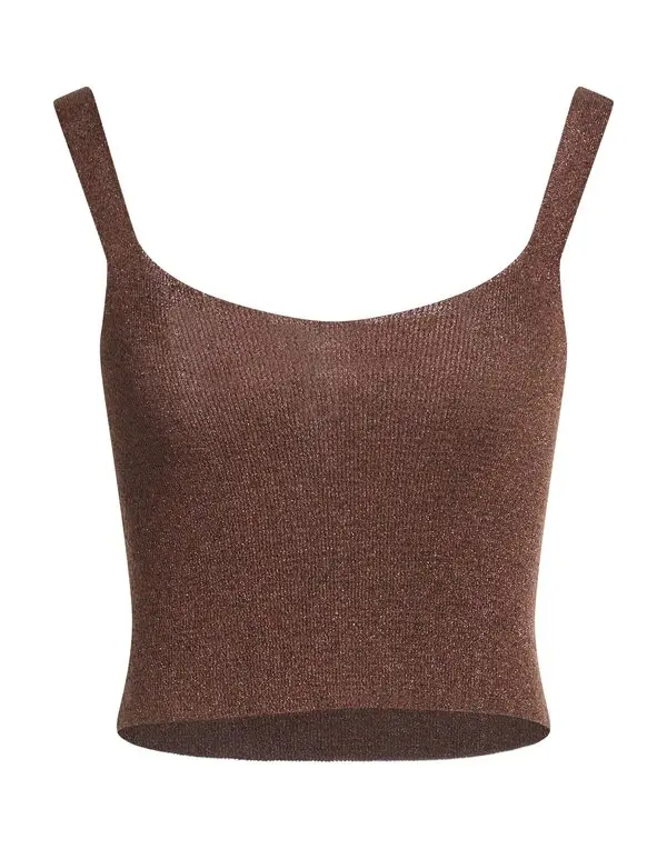 Liu Jo Knitted Metallic Crop Top