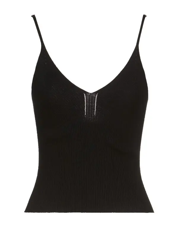 Liu Jo Viscose-blend Ribbed Knit Crop Top