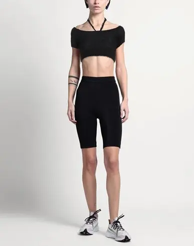 REBEL QUEEN BY LIU •JO Knit Crop Top - Black