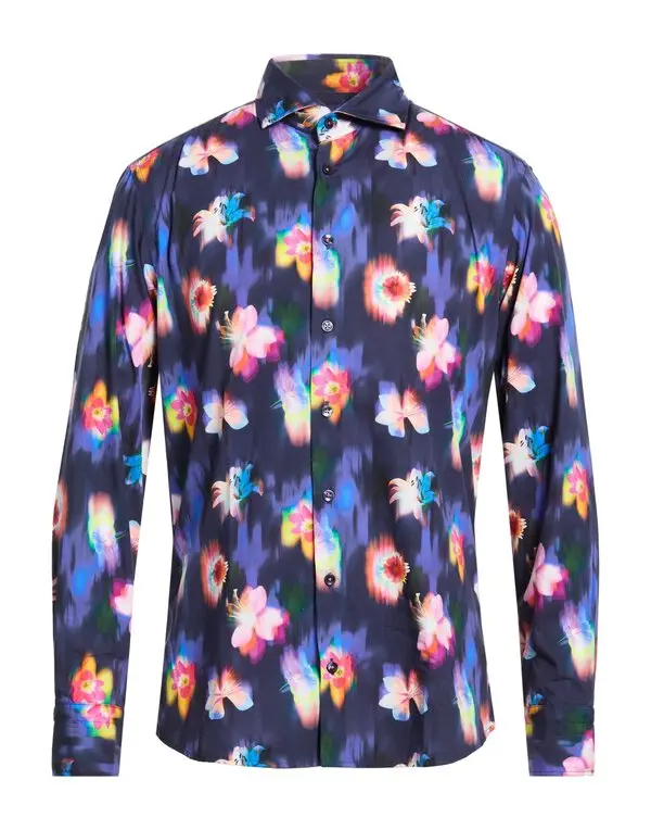 BASTONCINO Shirt Size Cotton - Blue