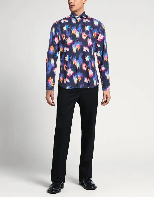 BASTONCINO Shirt Size Cotton - Blue