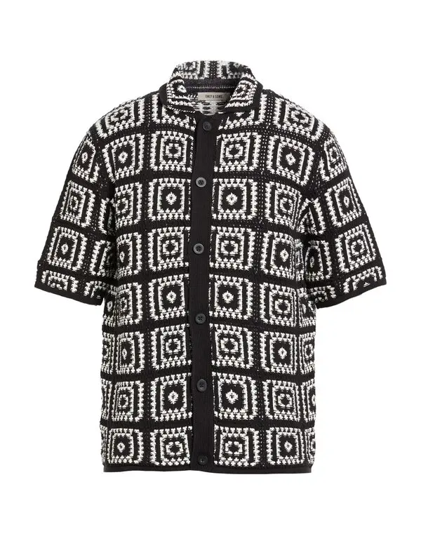 ONLY & SONS Cotton Crochet-knit Cardigan - Black