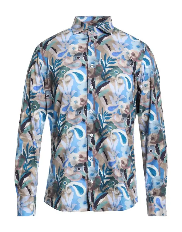 BASTONCINO Shirt Size Cotton - Blue