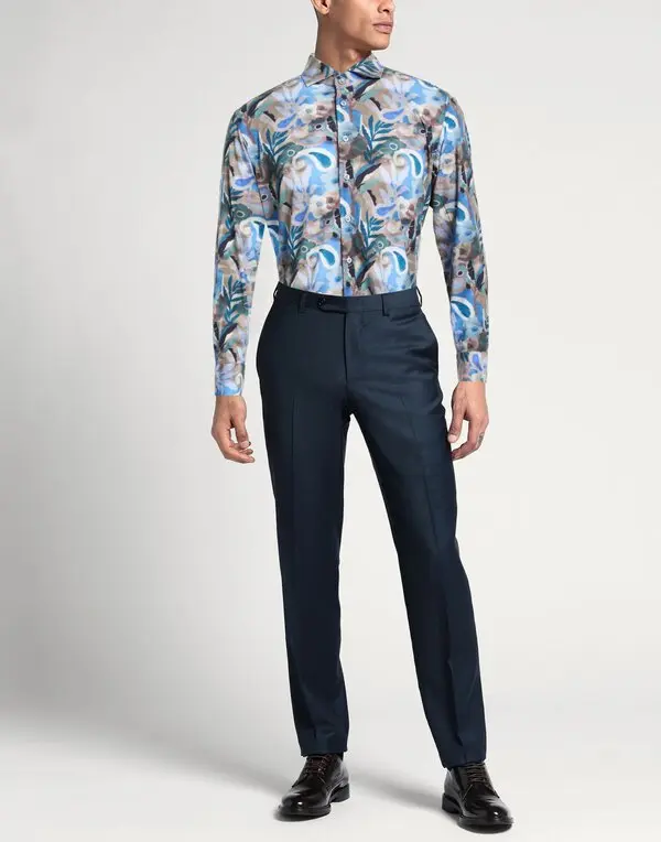 BASTONCINO Shirt Size Cotton - Blue