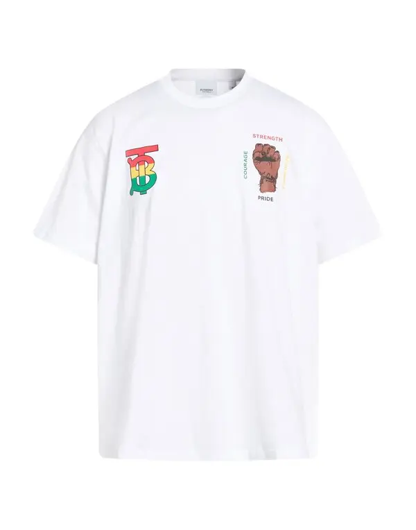 Burberry T-shirt Size Cotton, Elastane - White