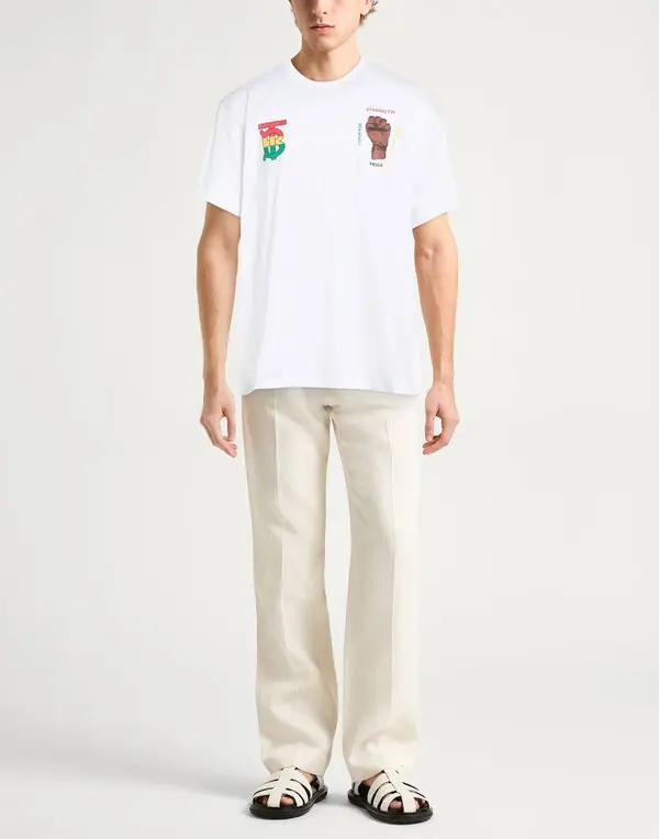 Burberry T-shirt Size Cotton, Elastane - White