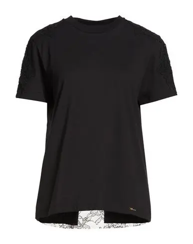 Blumarine Jersey T-shirt With Lace Trims