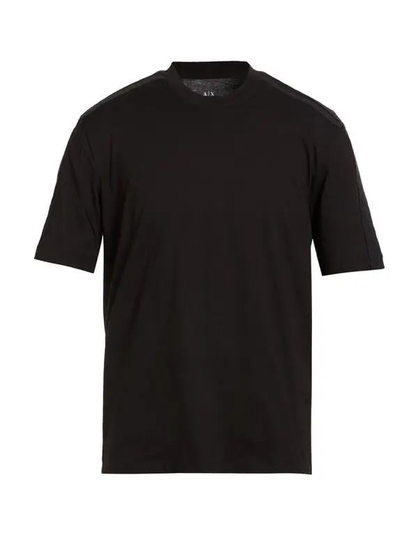 Armani Exchange T-shirt Size Cotton, Polyamide, Polyester, Elastane - Black