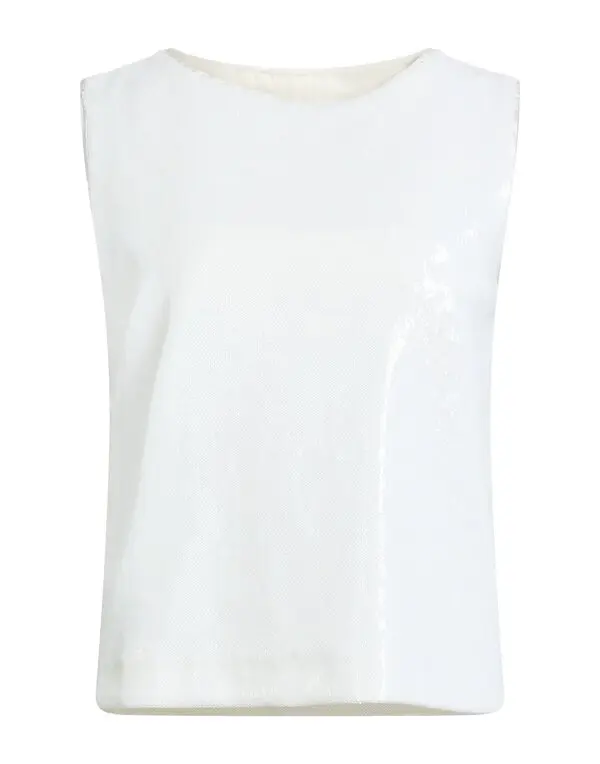 Liviana Conti Tulle Top With Sequins