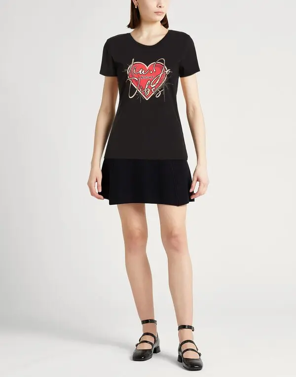 Liu Jo Printed T-shirt With Metallic Trim