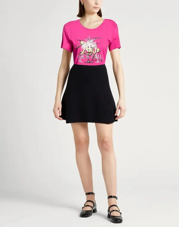 Liu Jo Better" Cotton Elastane T-shirt With Crystal Embellishments - Pink