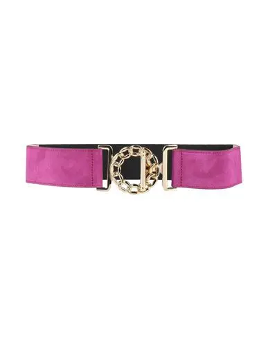 REBEL QUEEN BY LIU •JO Calfskin Corset Belt - Purple