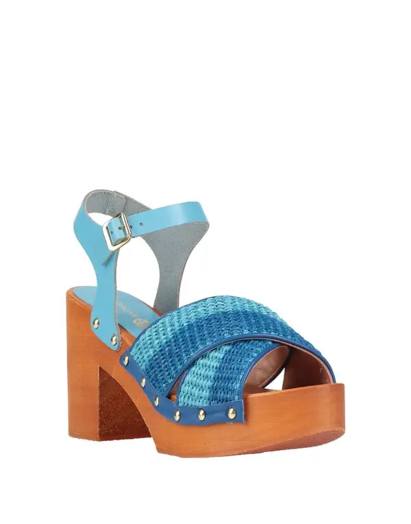 Malìparmi Sandals In Raffia And Leather