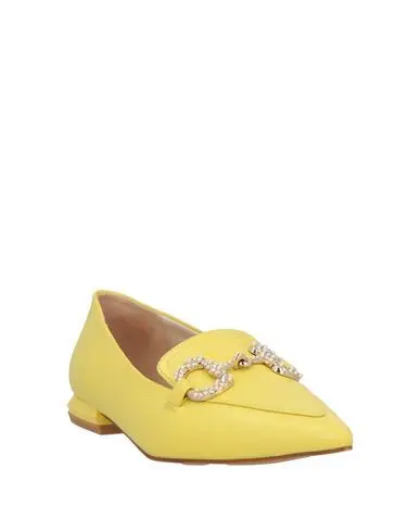 TOSCA BLU Leather Loafers With Appliqués