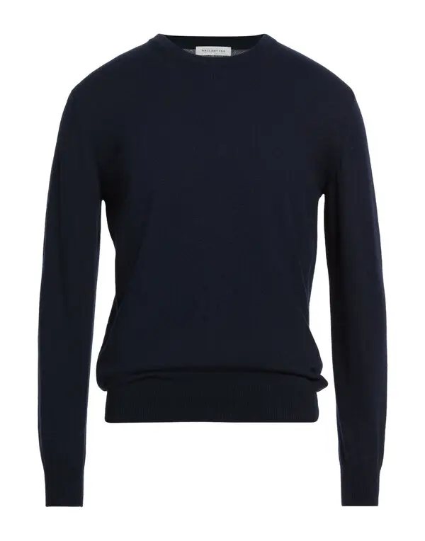 BALLANTYNE Solid Crewneck Sweater - Navy