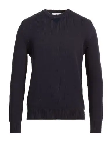 Alpha Studio Sweater In Cotton And Polyamide - Midnight Blue