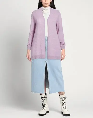ALESSIA SANTI Alpaca Wool Blend Cardigan - Lilac