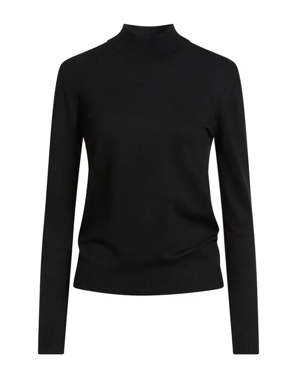 ALV BY ALVIERO MARTINI Turtleneck Knit Top - Black