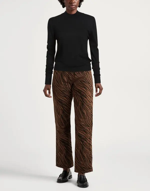 ALV BY ALVIERO MARTINI Turtleneck Knit Top - Black