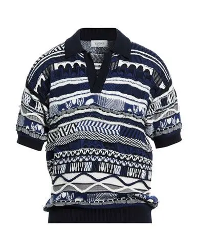 LANEUS Jacquard-knit V-neck Top