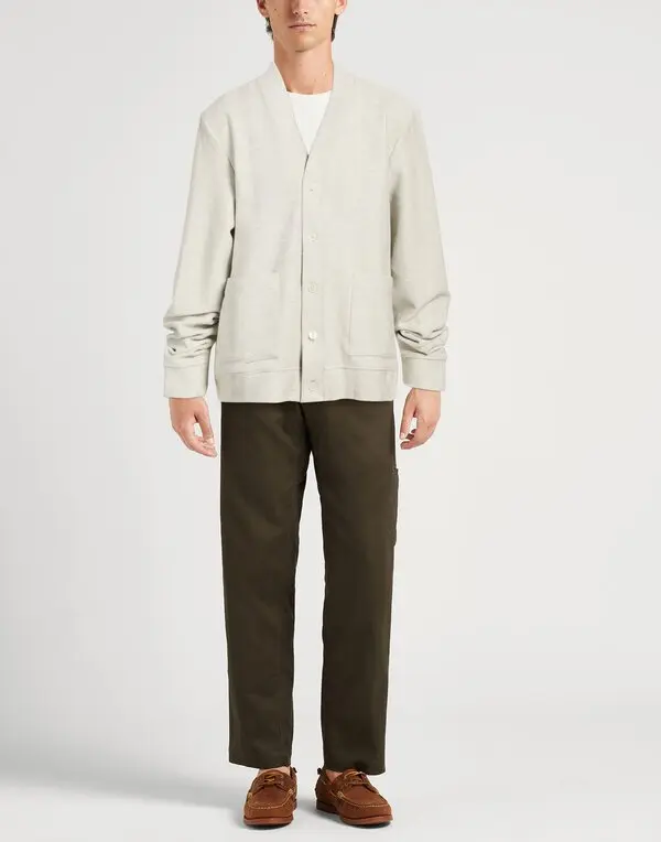 Michael Kors Light Cotton Elastane Cardigan - Light Grey