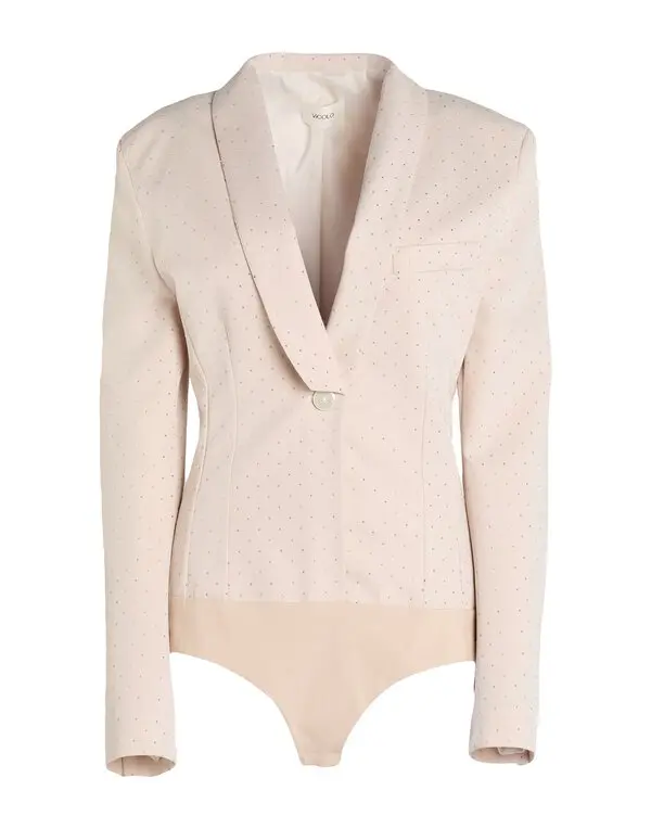 VICOLO Twill Bodysuit With Appliqués