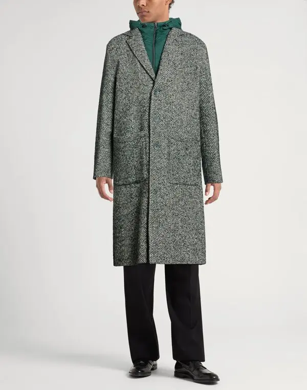 Herno Single-breasted Coat - Green