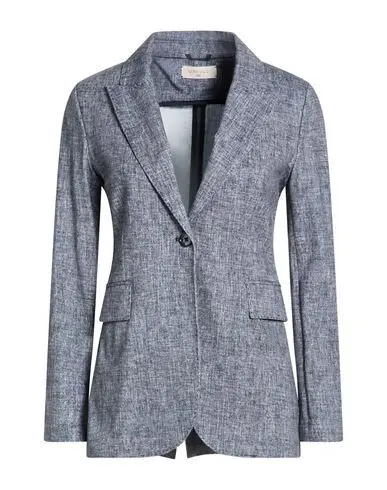 CIRCOLO 1901 Single-breasted Cotton Elastane Blazer - Navy