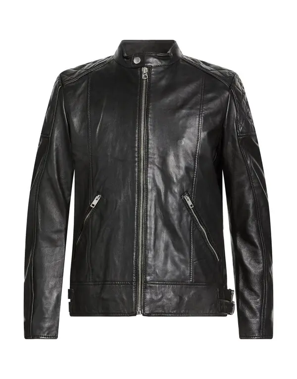 DIESEL Leather Quilted Jacket