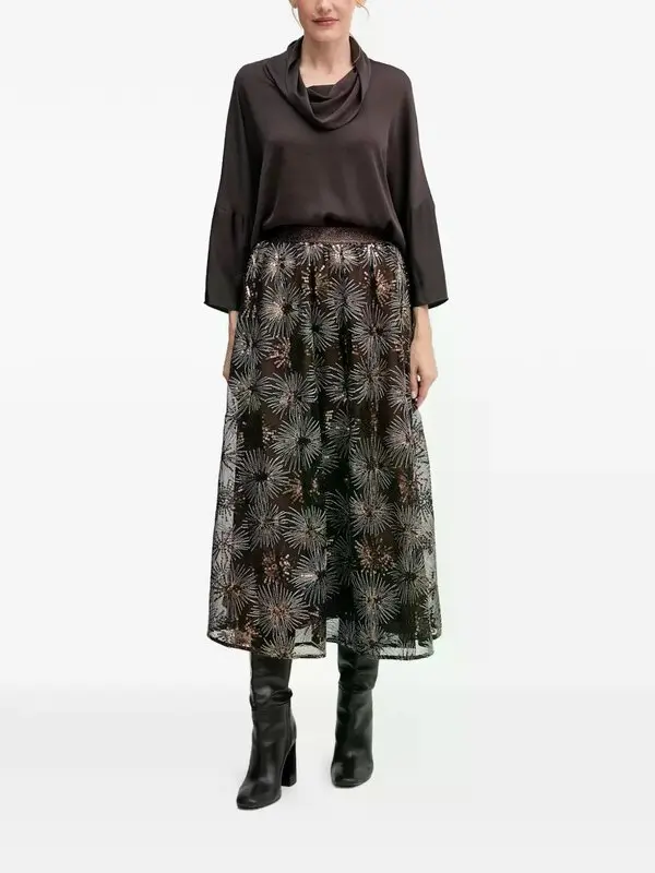OUI Sequin Embellished Maxi Skirt