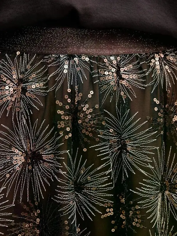 OUI Sequin Embellished Maxi Skirt
