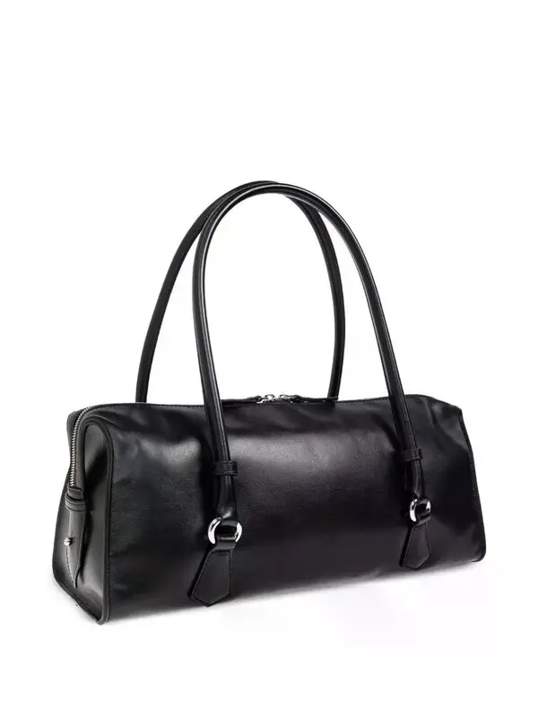 IRO PARIS Ring-detail Leather Tote Bag - Black