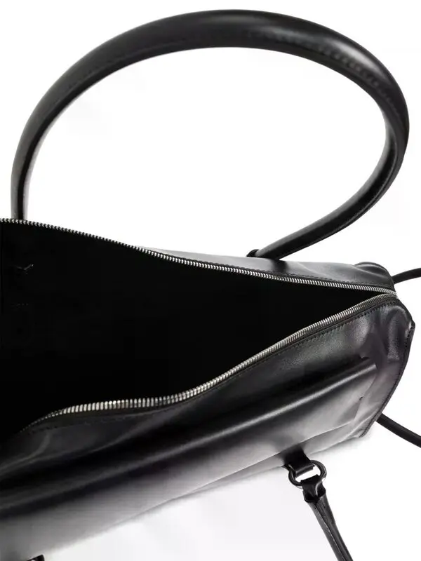 IRO PARIS Ring-detail Leather Tote Bag - Black