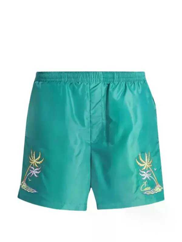 Casablanca Embroidery Swim Shorts - Green