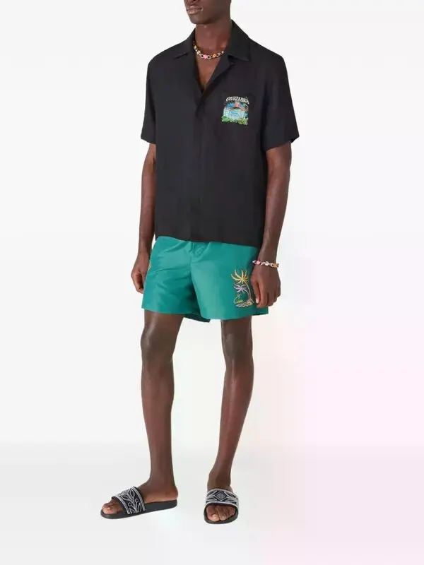 Casablanca Embroidery Swim Shorts