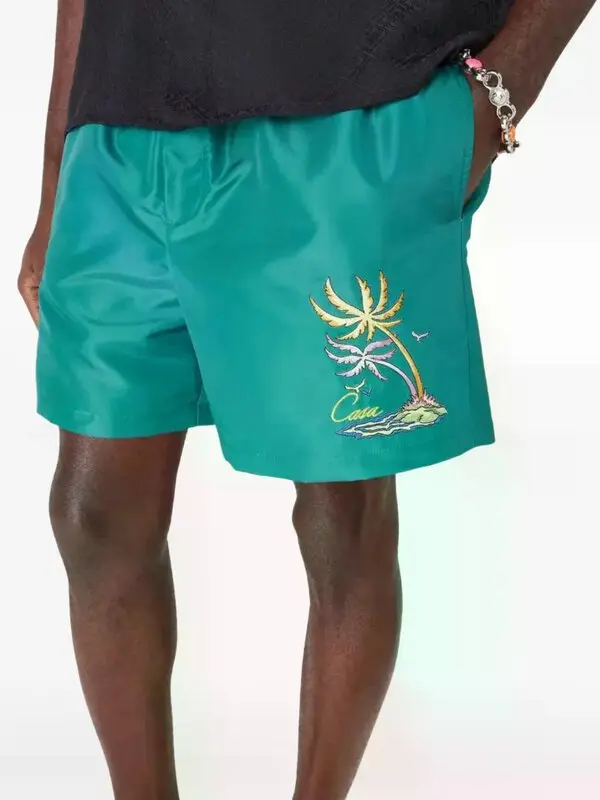Casablanca Embroidery Swim Shorts