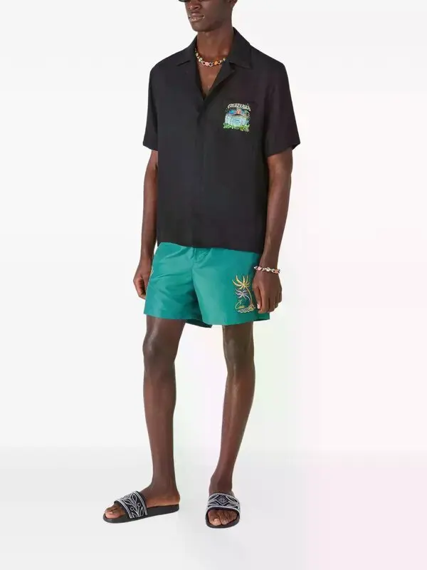 Casablanca Embroidery Swim Shorts