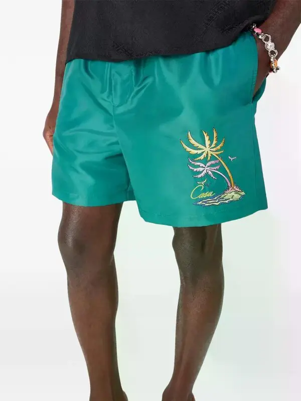 Casablanca Embroidery Swim Shorts