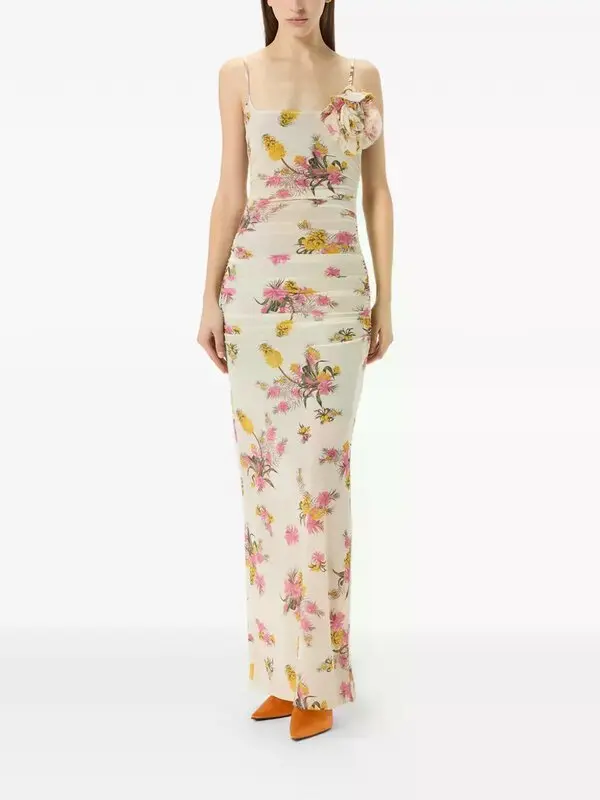 Blumarine Floral Column Dress