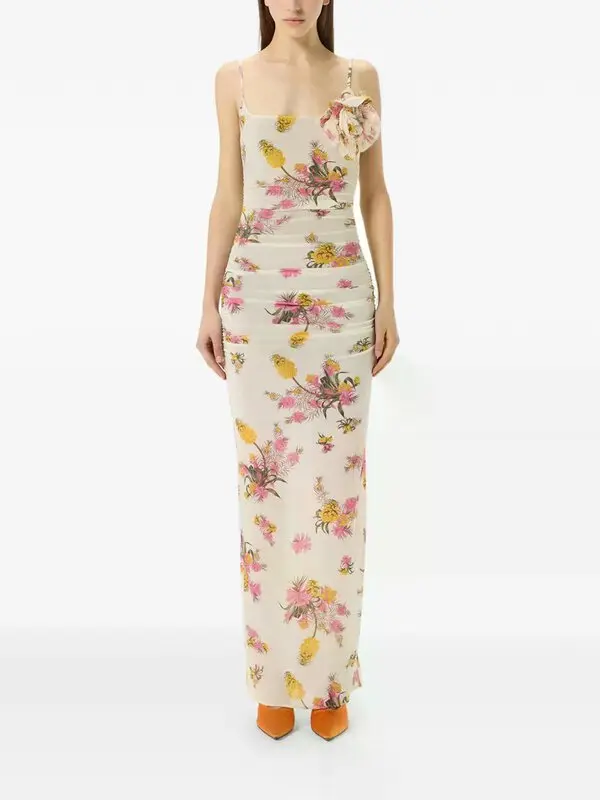 Blumarine Floral Column Dress
