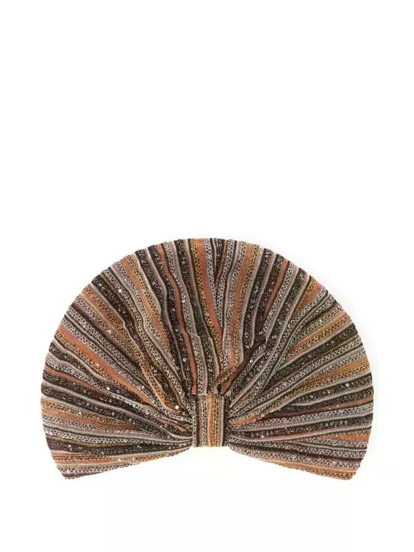 Missoni Striped Knotted Headband - Brown