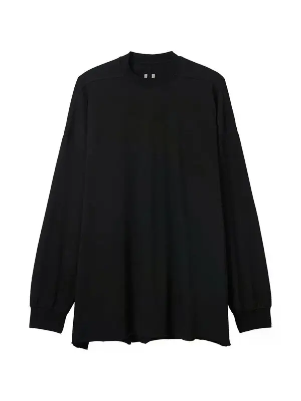 Rick Owens Long Sleeve Crewneck Sweatshirt - Black
