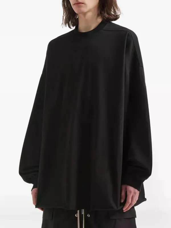 Rick Owens Long Sleeve Crewneck Sweatshirt - Black
