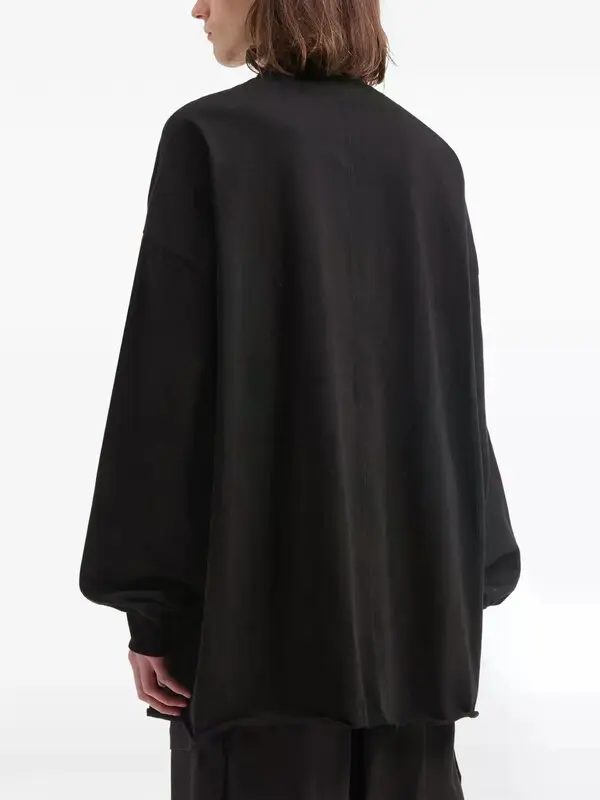 Rick Owens Long Sleeve Crewneck Sweatshirt - Black
