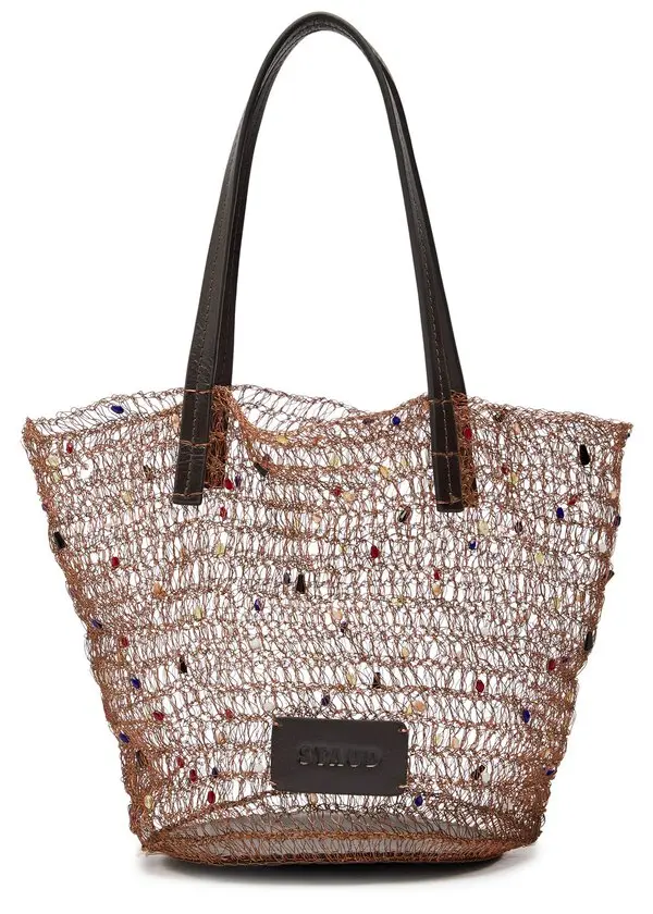 Staud Jewel Embellished Wire Bucket Bag